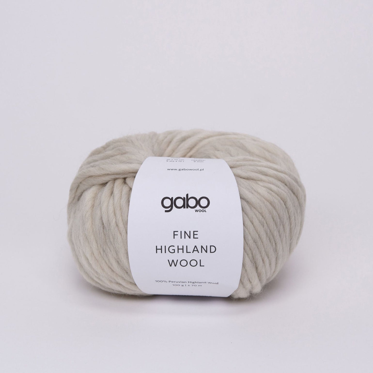 FINE HIGHLAND WOOL - gruba włóczka z wełny peruwiańskiej | Gabo Wool