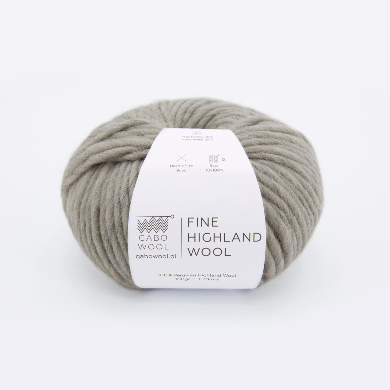 FINE HIGHLAND WOOL - gruba włóczka z wełny peruwiańskiej | Gabo Wool