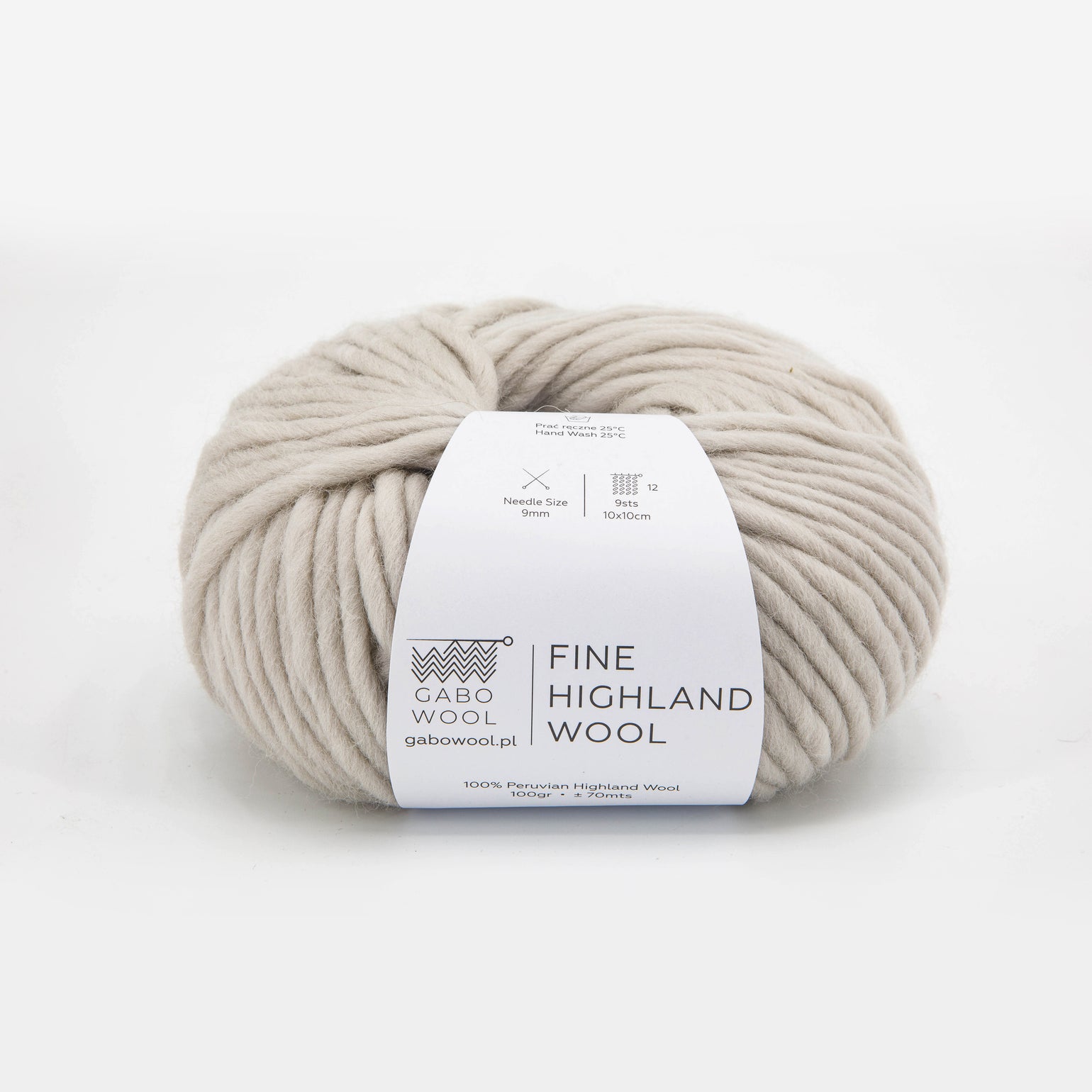 FINE HIGHLAND WOOL - gruba włóczka z wełny peruwiańskiej | Gabo Wool