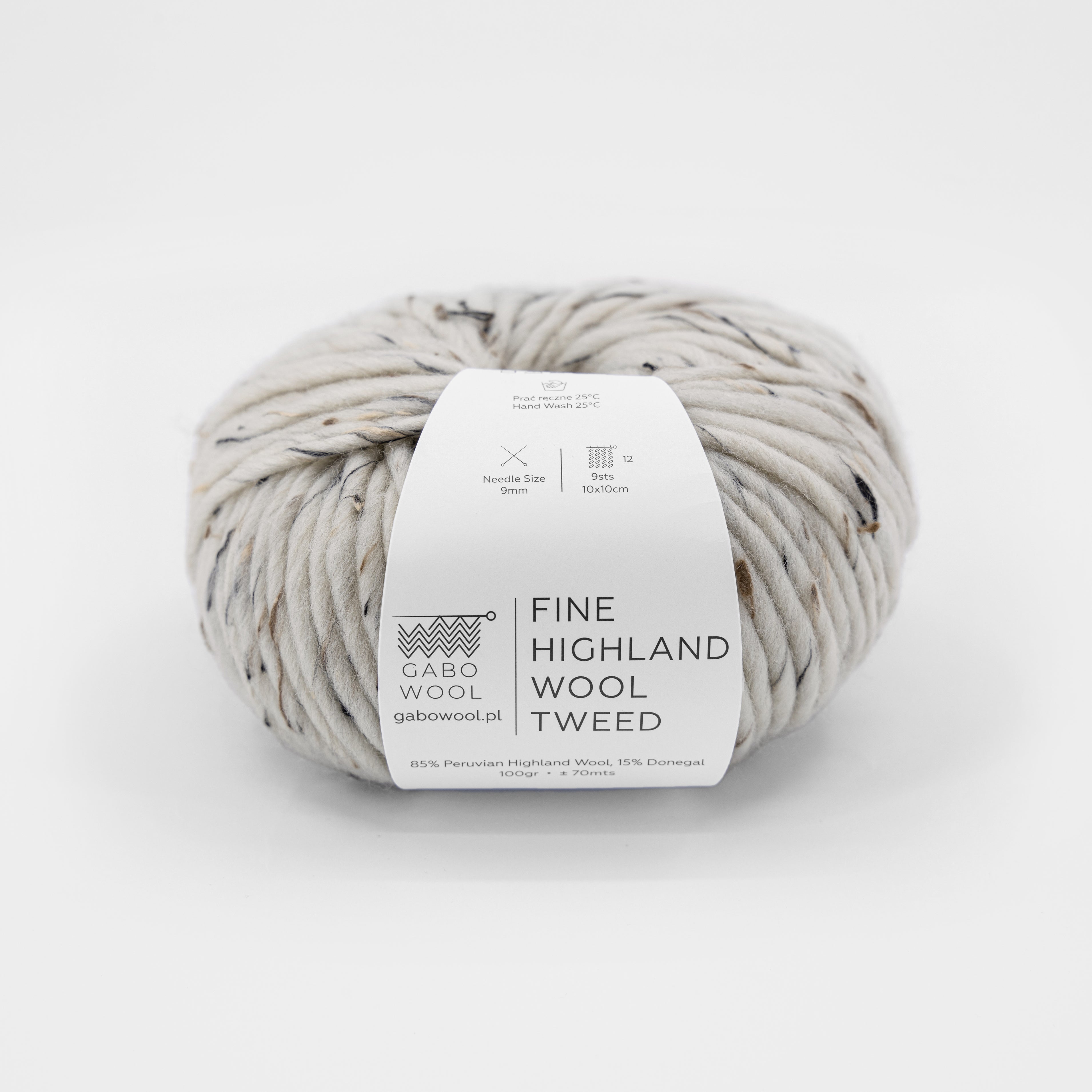 FINE HIGHLAND WOOL - gruba włóczka z wełny peruwiańskiej | Gabo Wool